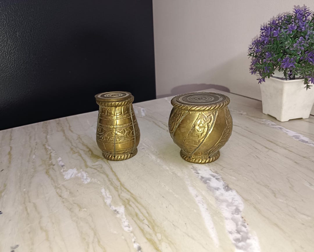 Modern Engraved Brass Tabla Object | Classical Music Instrument ...