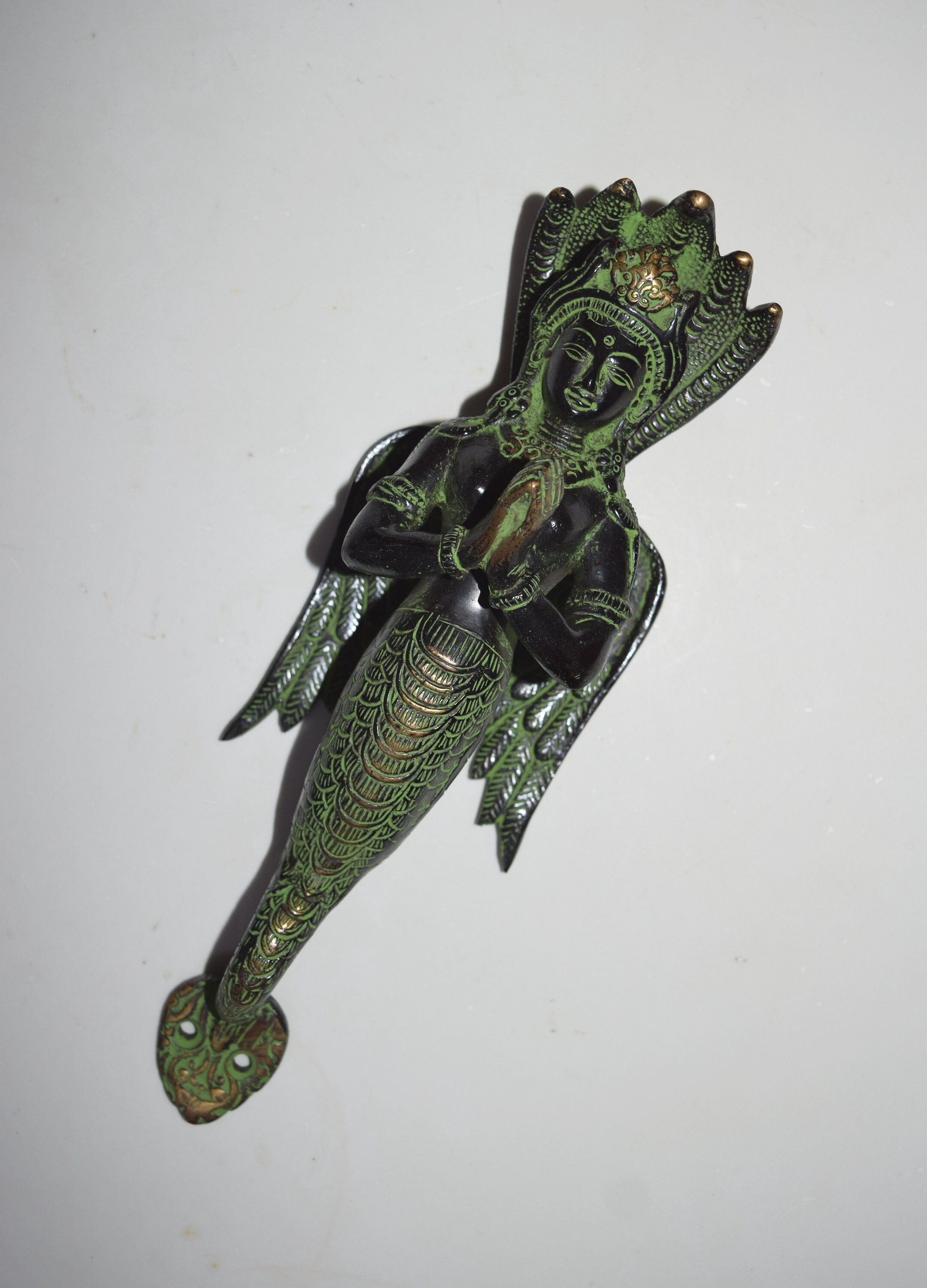 Brass Mermaid Snake Lady Pull Kitchen Handles Decor Naag - Etsy