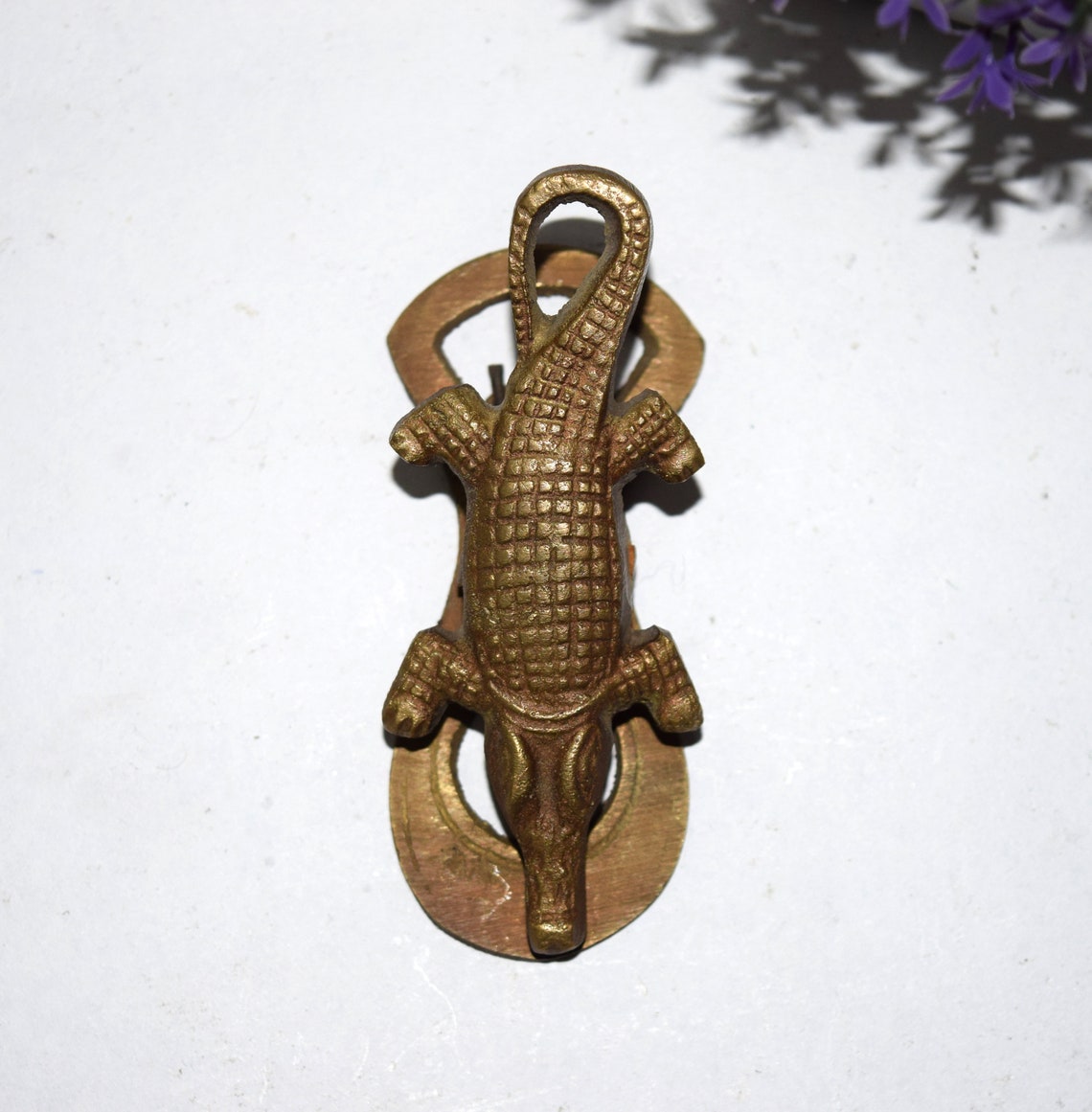 Alligator Shape Paper Clip Brass Lizard Shape Paper Fastener - Etsy