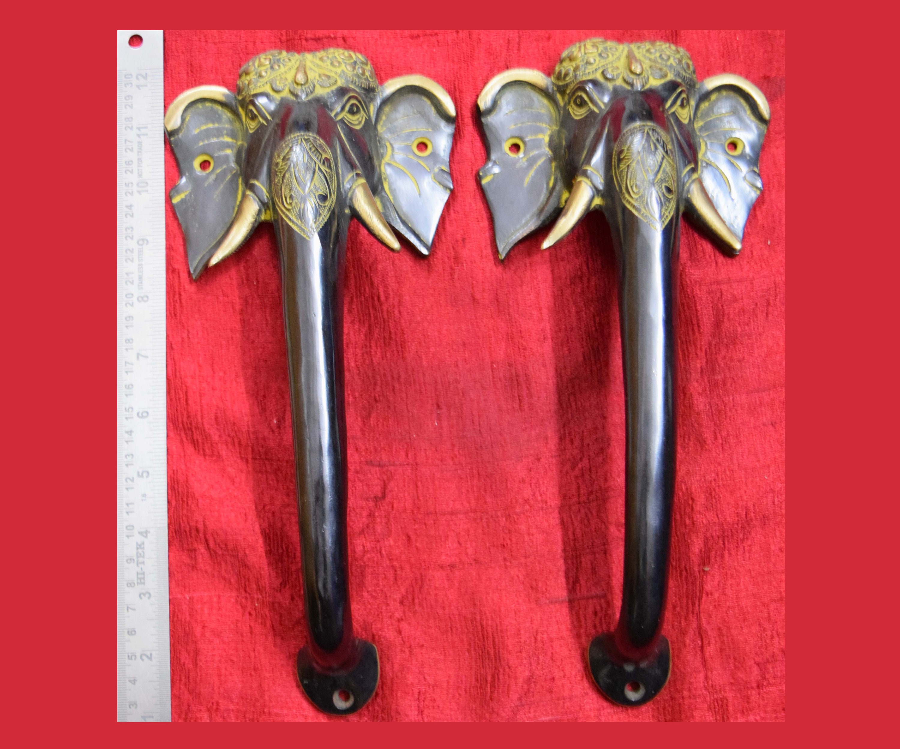 Handicraft Brass Lord Ganesha Door Handle Elephant Large - Etsy