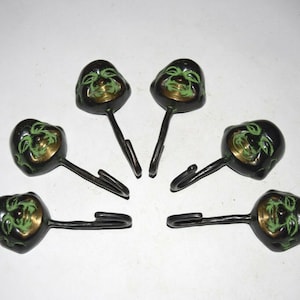 Smiley Face Hook Set of 06 Wall Hooks | Brass Laughing Buddha Face ...