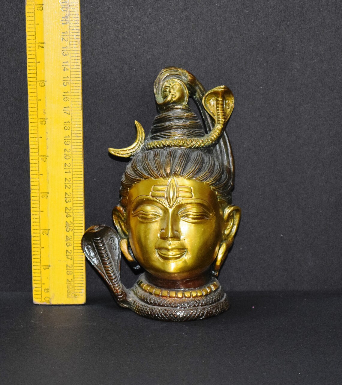6" Inches Hinduism Shiva Head Statue | Brass Religious Statuary - Etsy