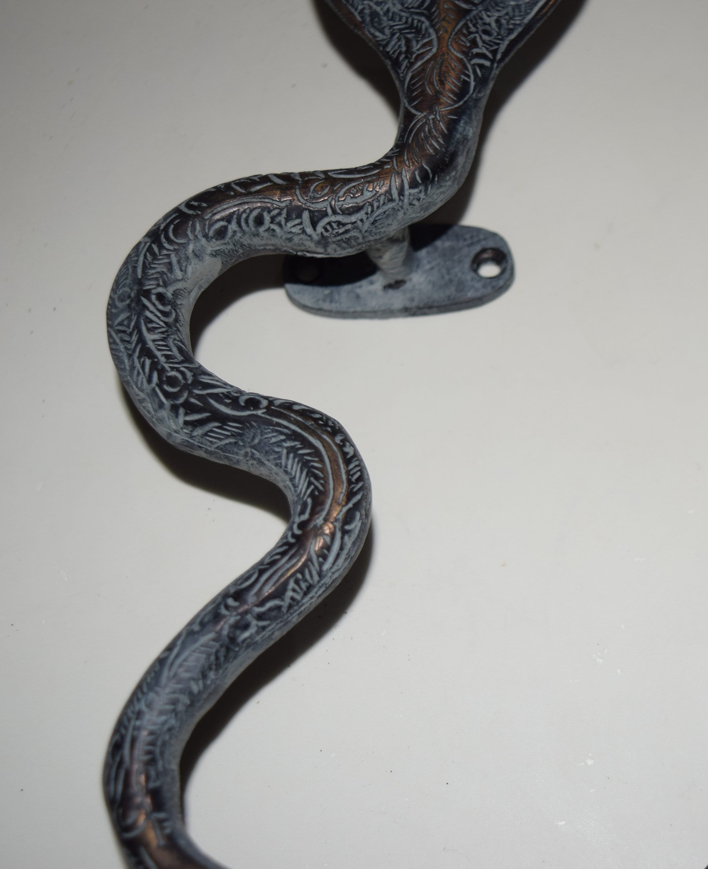 Andaman Cobra Snake Door Pull Brass Royal Python Snake Shape - Etsy UK