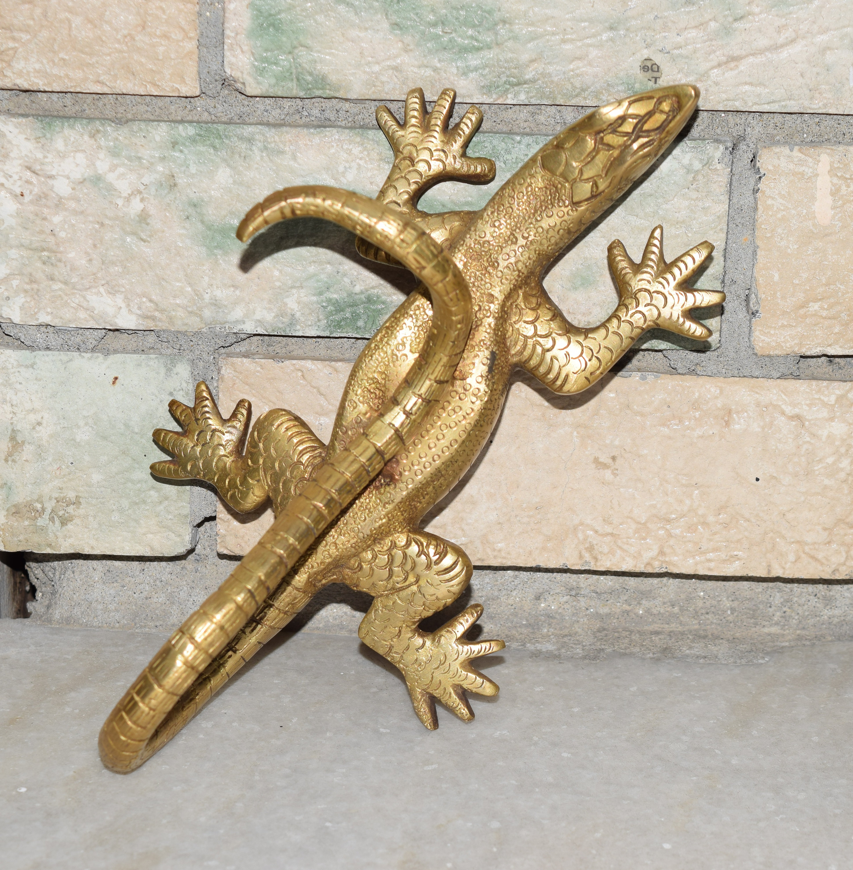 9'' Inches Reptile Shape Table Decor Office Brass | Etsy