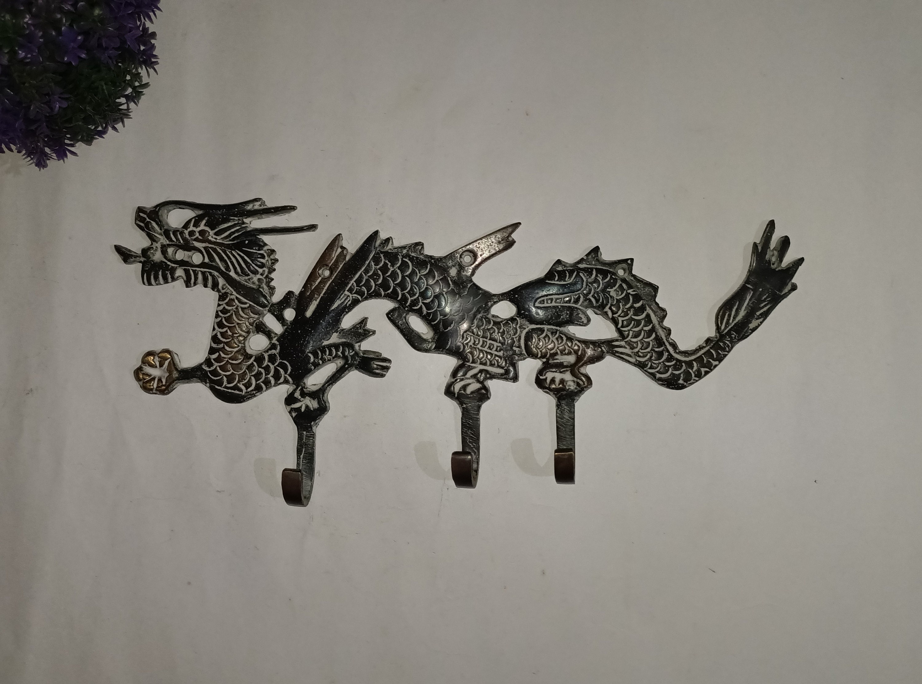 Brass Japanese Dragon Wall Hook Curtain Tieback Holder - Etsy