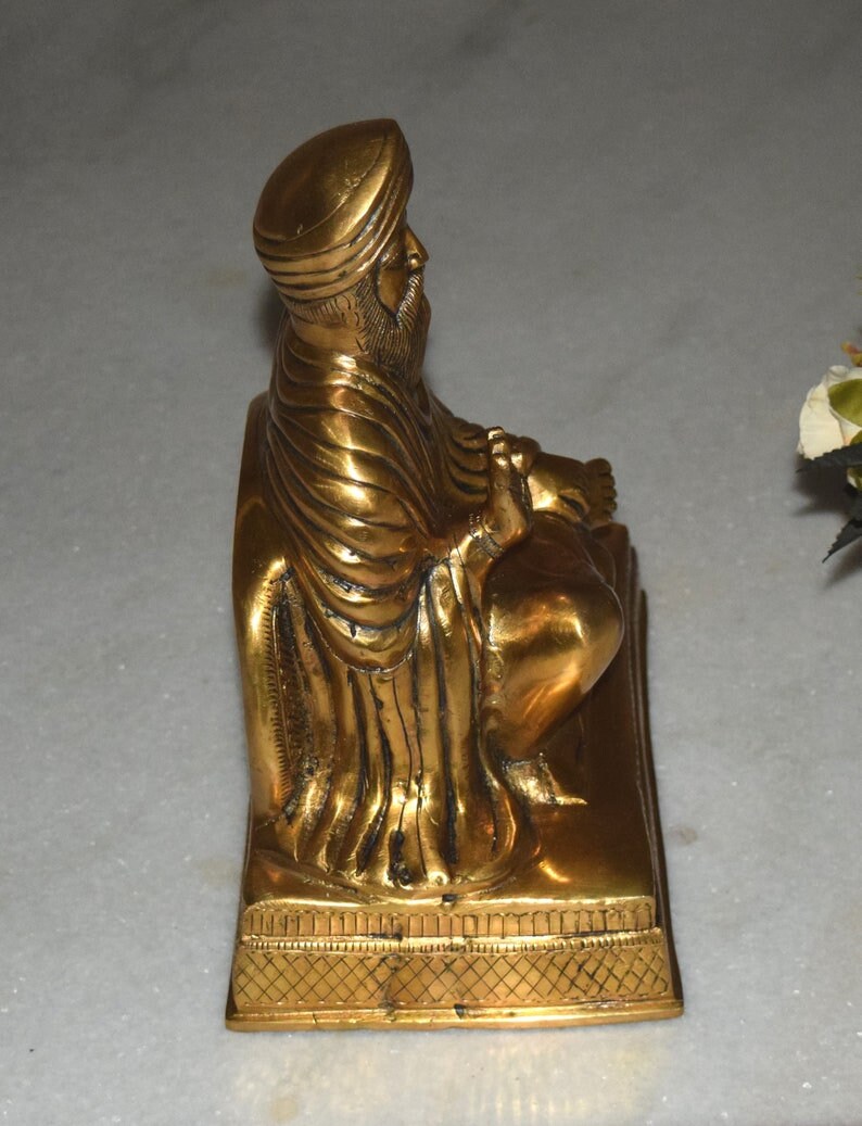Guru Nanak Brass Figure Sikh Goddess 11'' Inches - Etsy UK