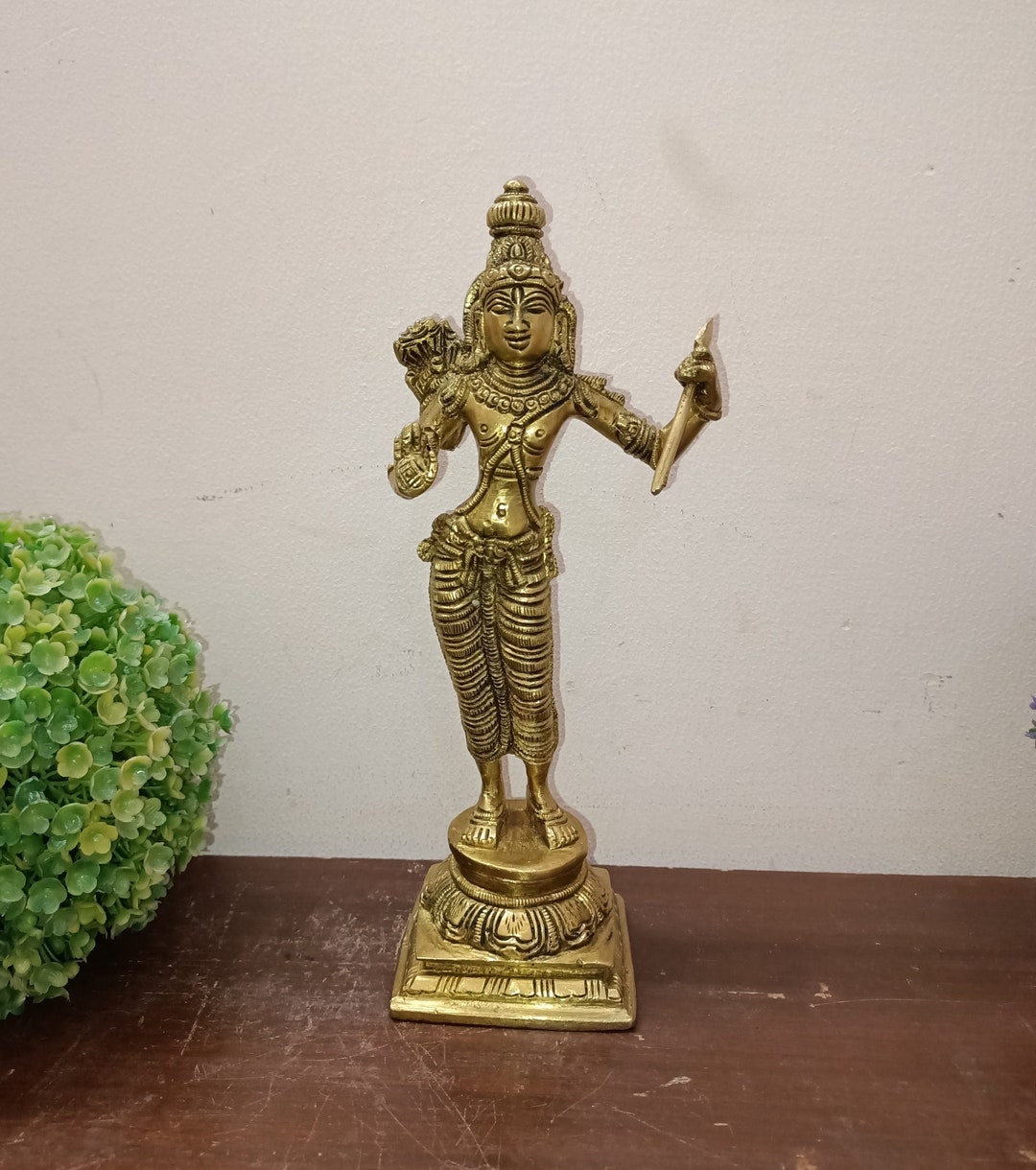 Lord Vishnu Rama Avatar Statue Ram Darbar Brass Murti | Ramchandra With ...
