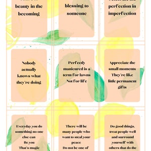 Printable Self-encouragement Cards - Etsy