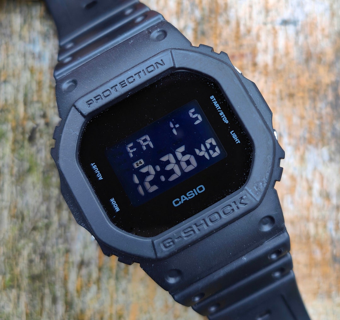 Casio G-shock DW-5600BB-1ER 43mm Black , 200M WR, Electroluminescent ...