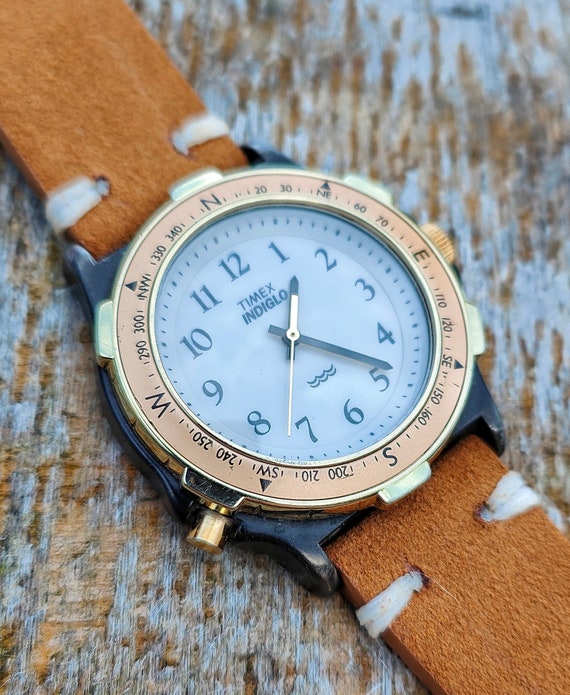 vintage timex indiglo compass - Gem