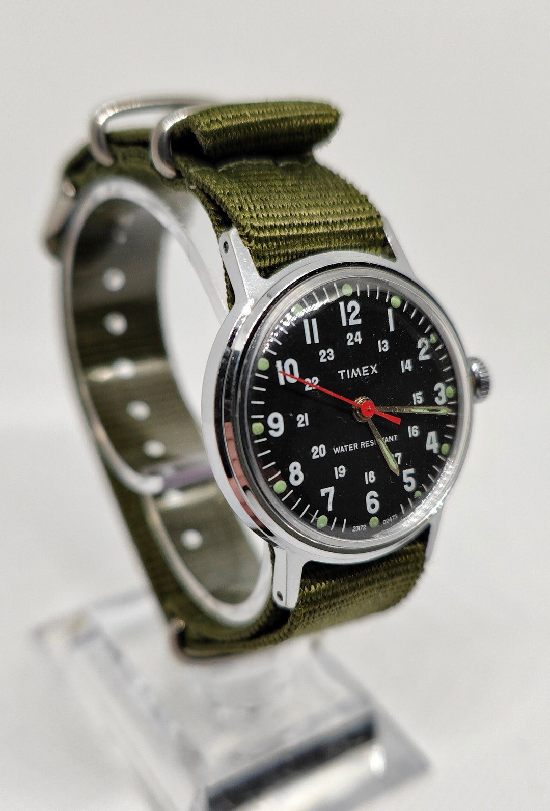 1975 Timex Sprite, Made in Great Britain, 30mm Military Style ...
