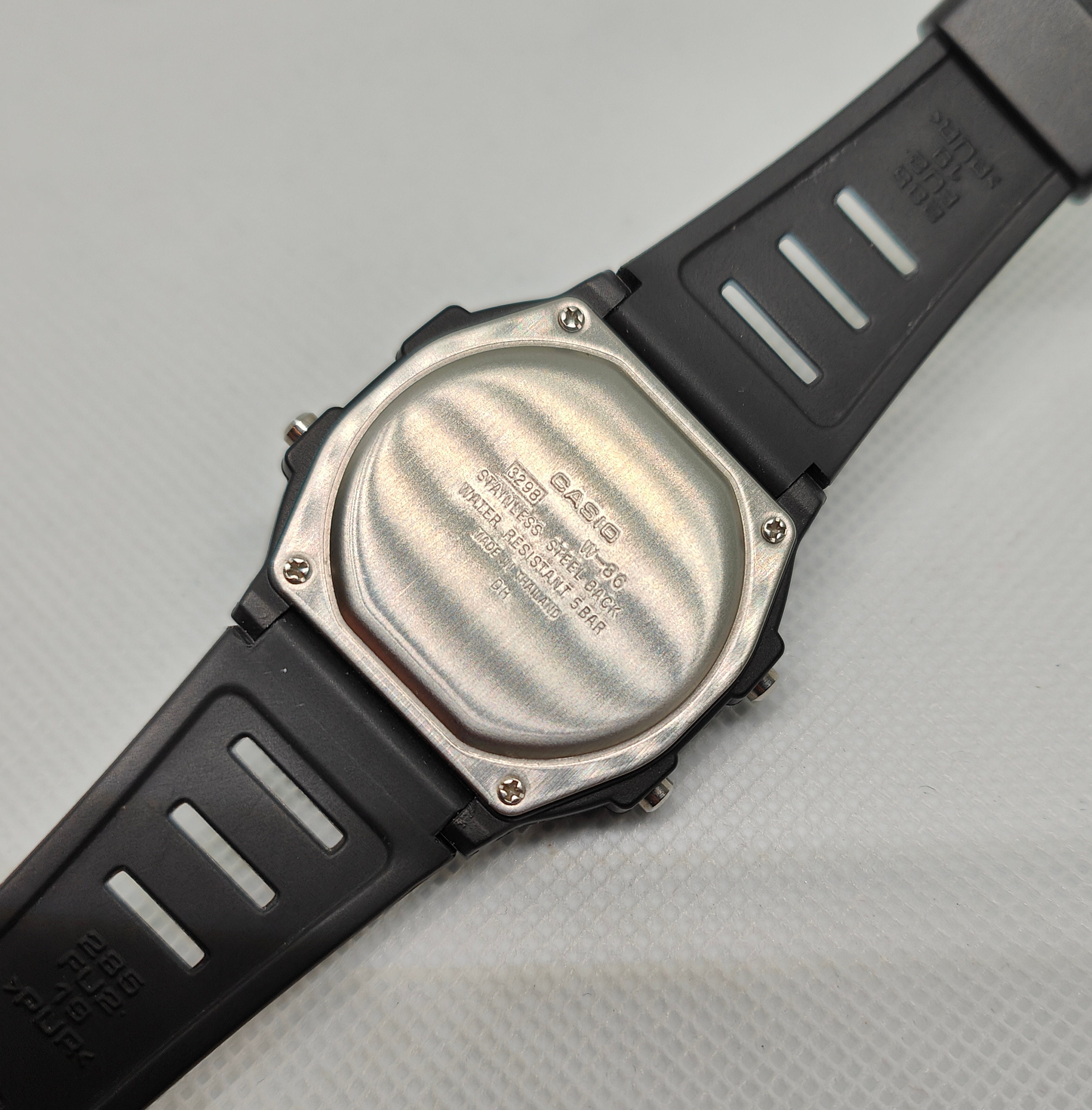 Casio 36mm Digital Wrist Watch Black W-59-1VQES, 50M Water ...