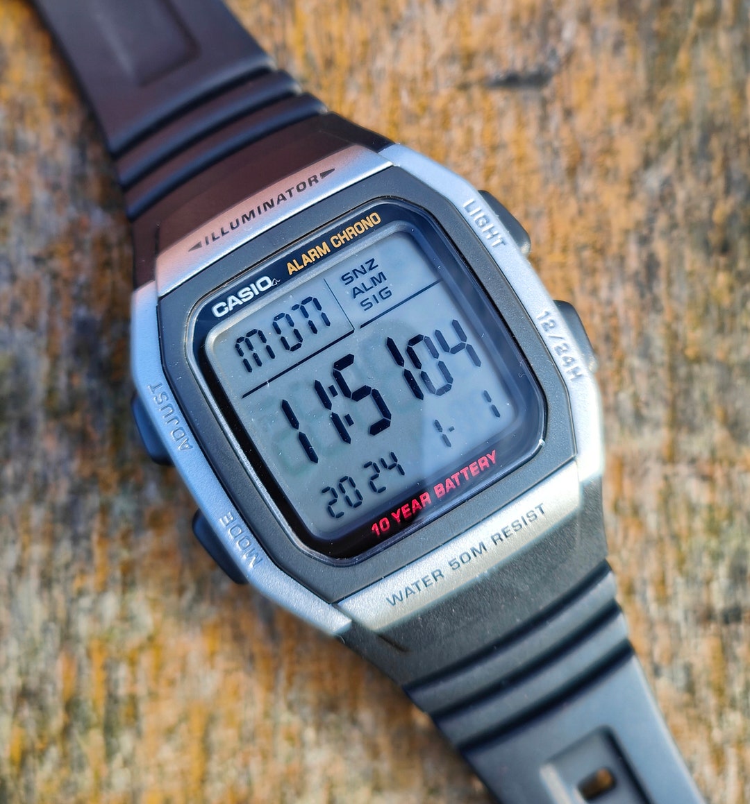 Casio W-96H-1AVES Digital Wristwatch, Dual Time, 50M Water Resistant, New WO Box - Etsy