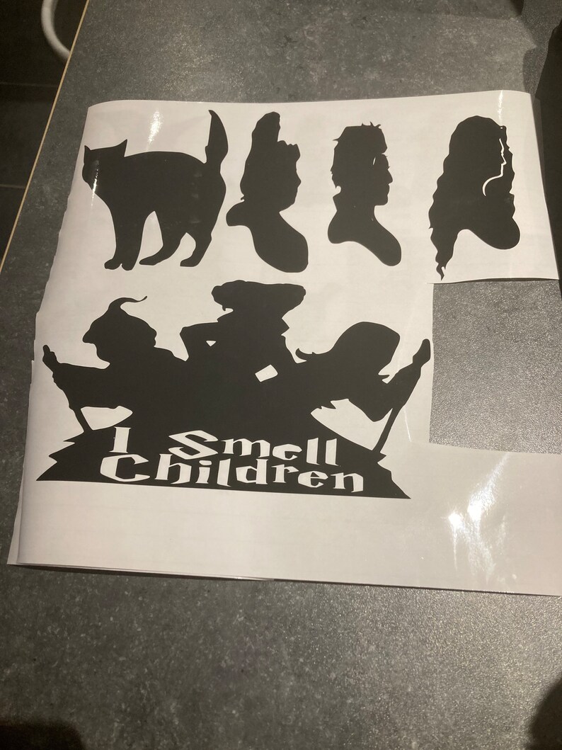 Hocus Pocus Window Clings Set 2 - Etsy