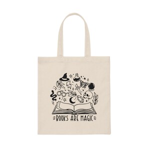 Books Are Magic Booktok Bookish Tote Bag Aesthetic Book Club Gifts Book ...