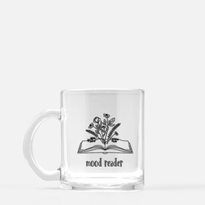 Mood Reader Open Book Glass Mug Book Mug Bookish Things Booktok Merch ...