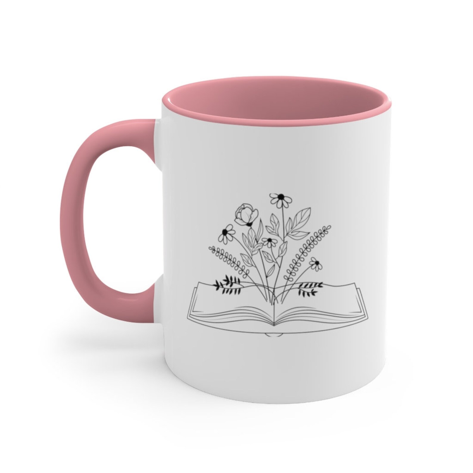 Open Book Accent Handle Mug Book Mug Bookish Mug Book Lover - Etsy