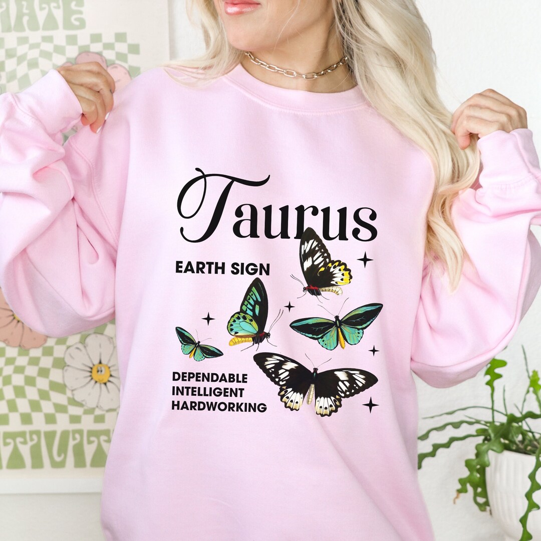 Taurus Zodiac Trendy Crewneck Astrology Birthday Gifts for Her ...