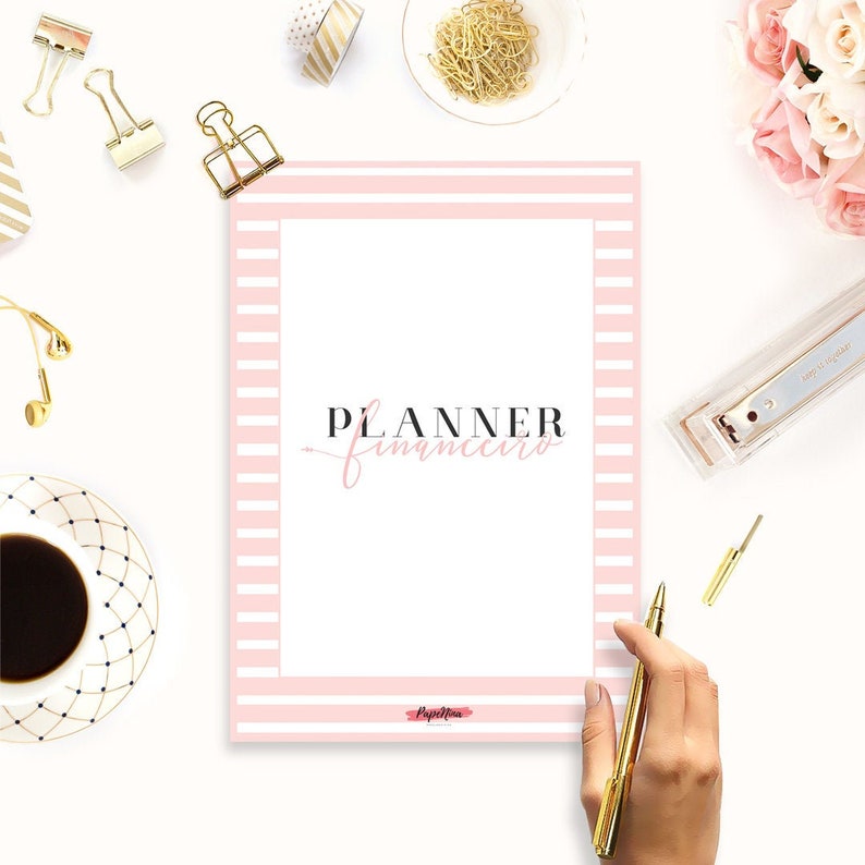Pink Financial Planner Printable - Etsy