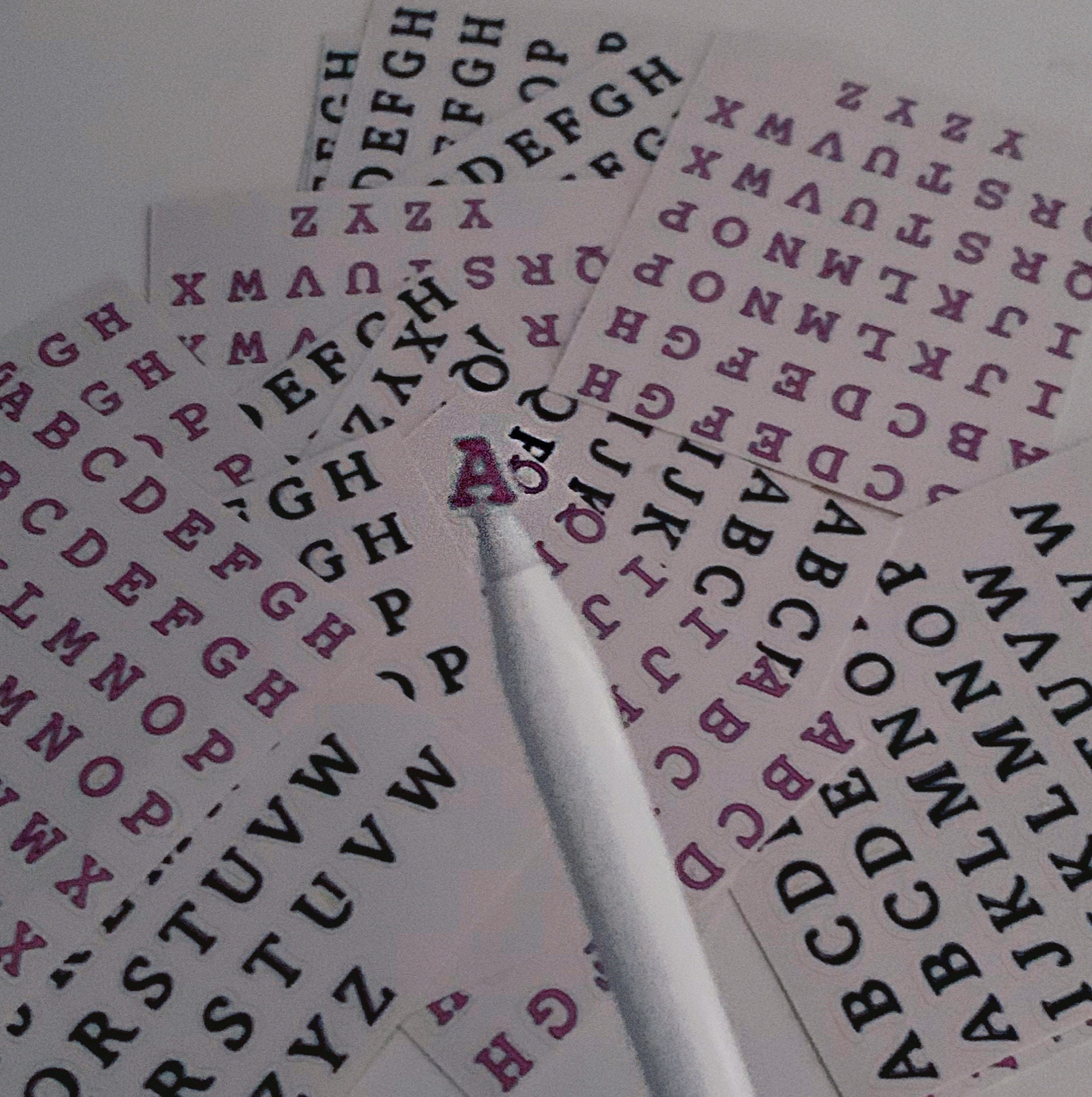 Alphabet Letter Stickers Cute Aesthetic Bullet Journal | Etsy UK