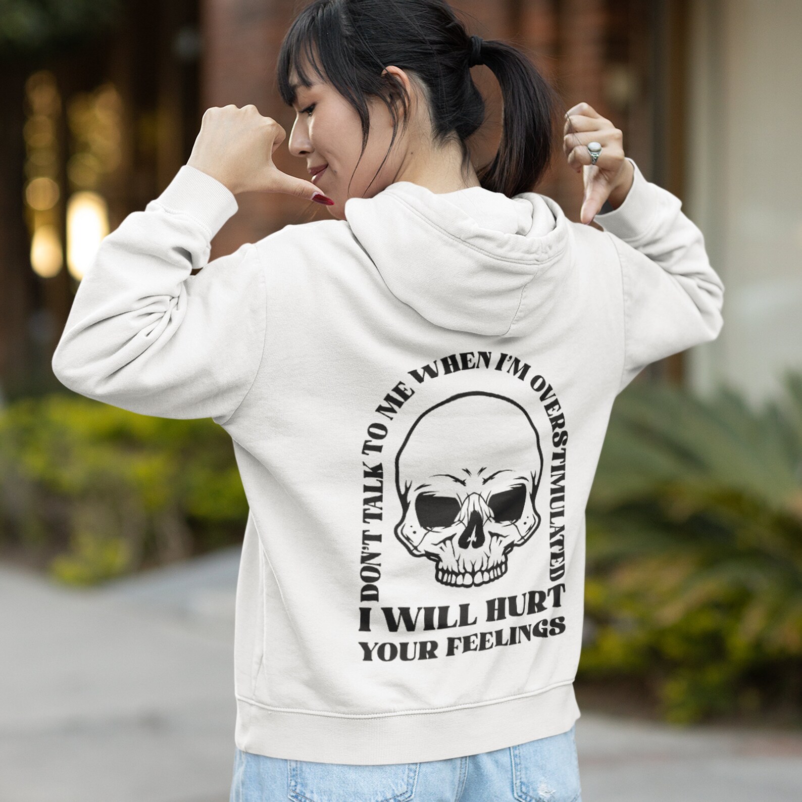 Skull Svg and Text Design Overstimulated Svg Sensory - Etsy