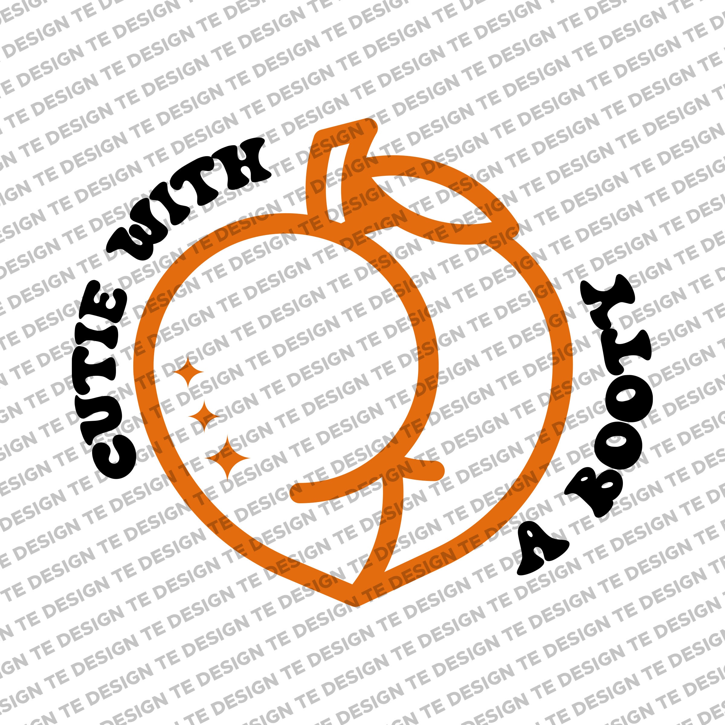 Cutie With a Booty SVG PNG Retro Svg Cutting File Adult - Etsy