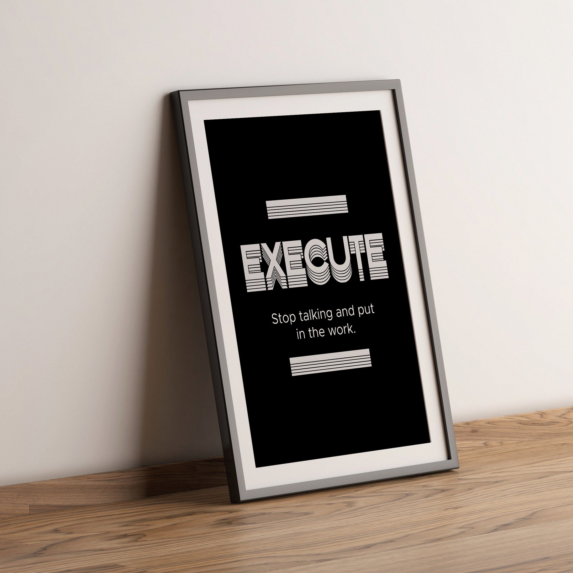 Hustle Grind Execute Print Set, Motivational Office Decor ... Hustle Grind Execute Print Set, Motivational Office Decor ...