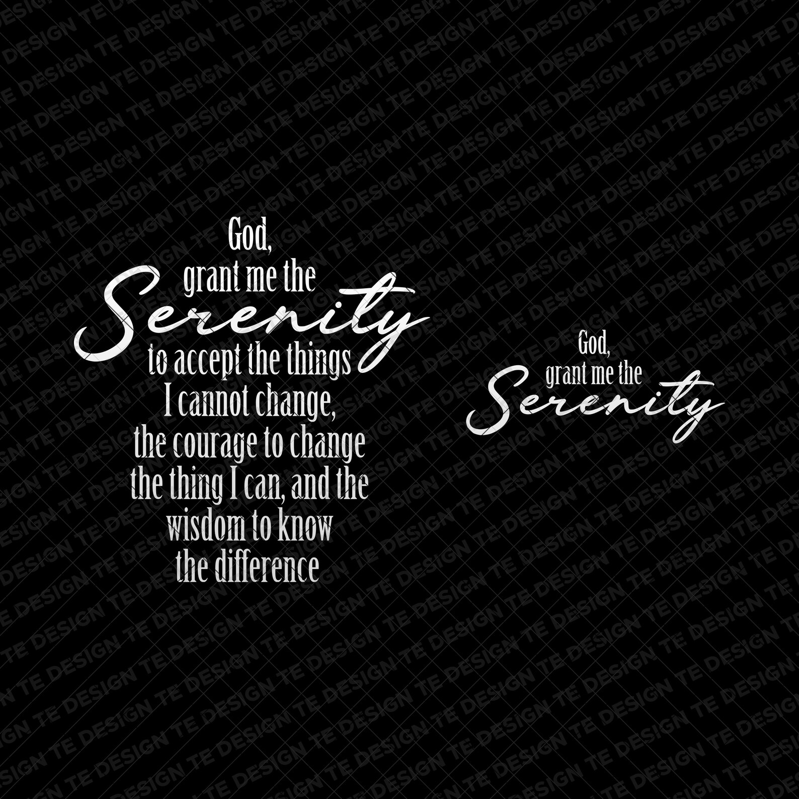 Serenity Prayer SVG PNG Christian Svg, God Svg, Jesus Svg, God Grant Me ...