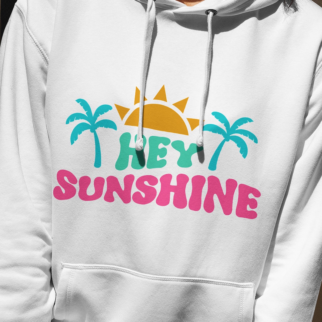 Hey Sunshine SVG PNG Summer Svg, Hello Summer Svg, Summer Shirt Design ...