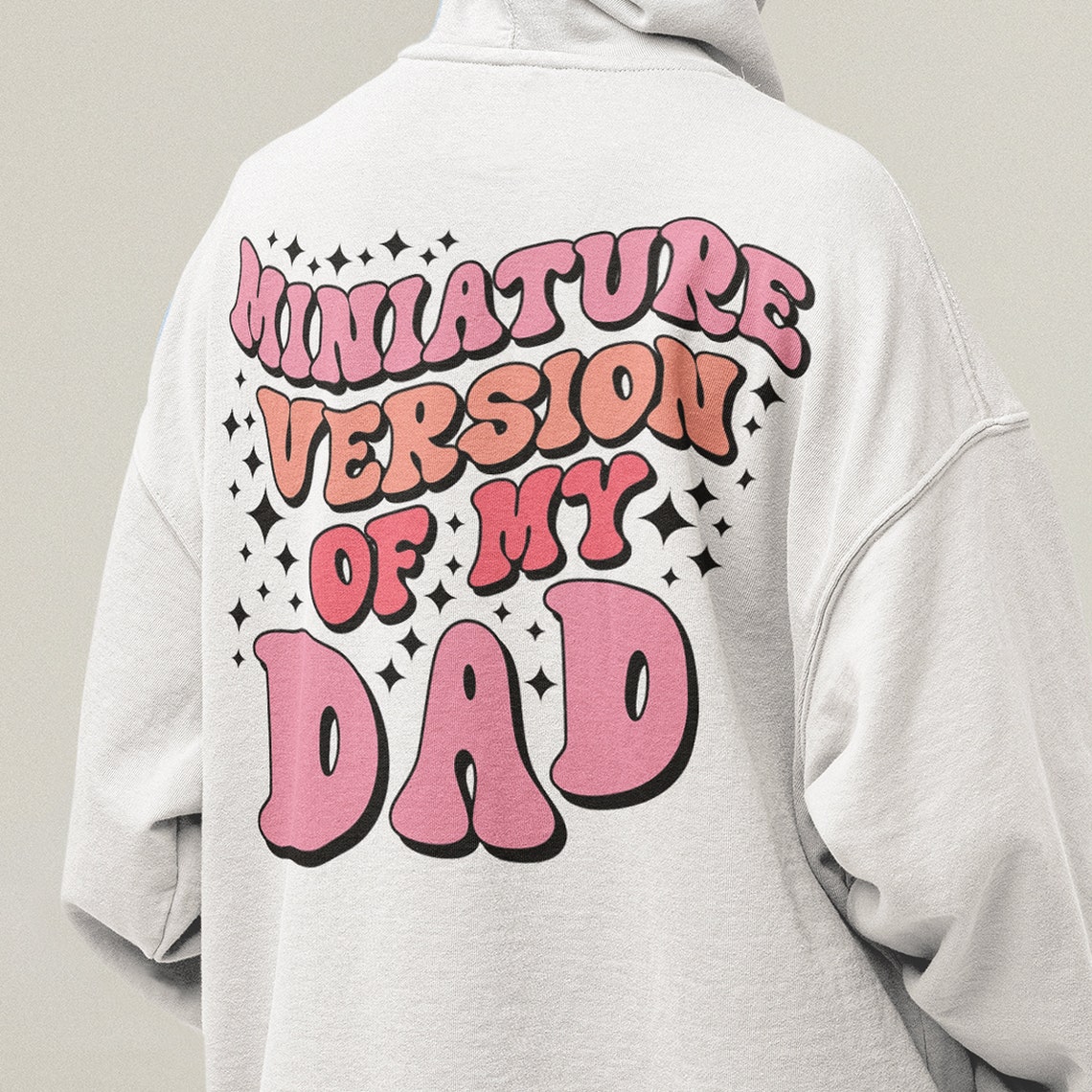 Miniature Version of My Dad Svg Png, Funny Kid Svg, Groovy Svg, Toddler ...