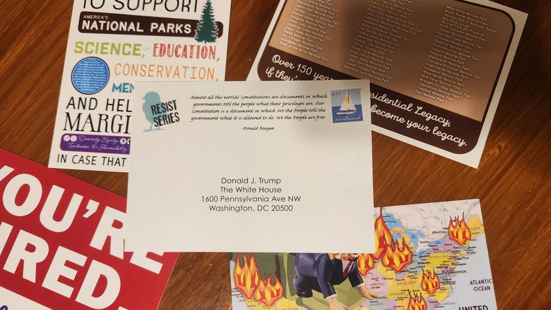 Political Protest Postcards: Trump Conman Series, Pre-addressed - Etsy