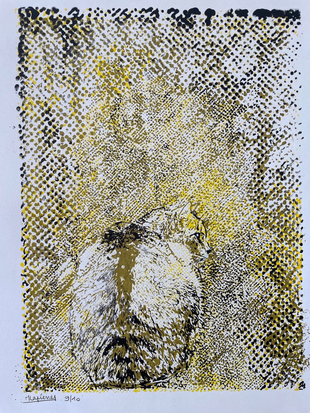 Original Screenprint With Gold artist's Proof Numbered 9/10 ...