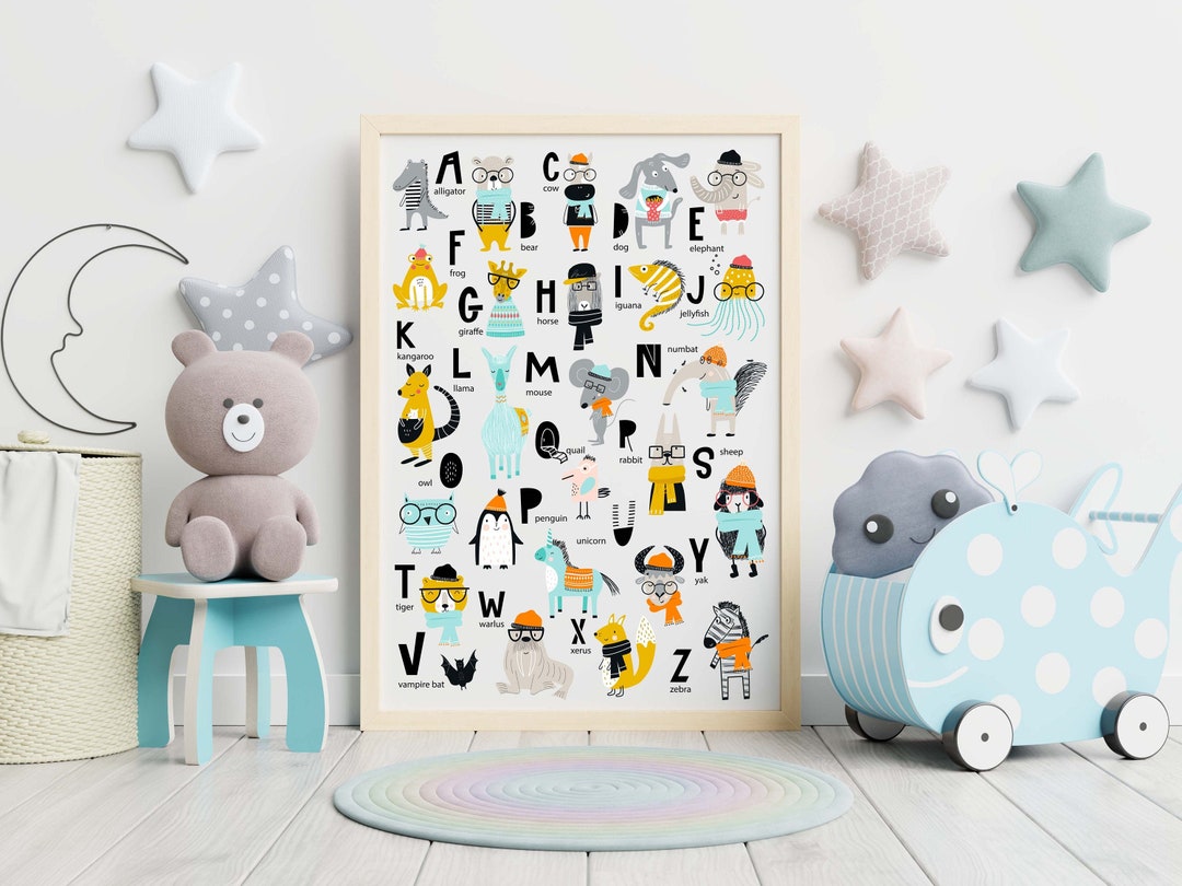 Alphabet Animal Chart - Etsy
