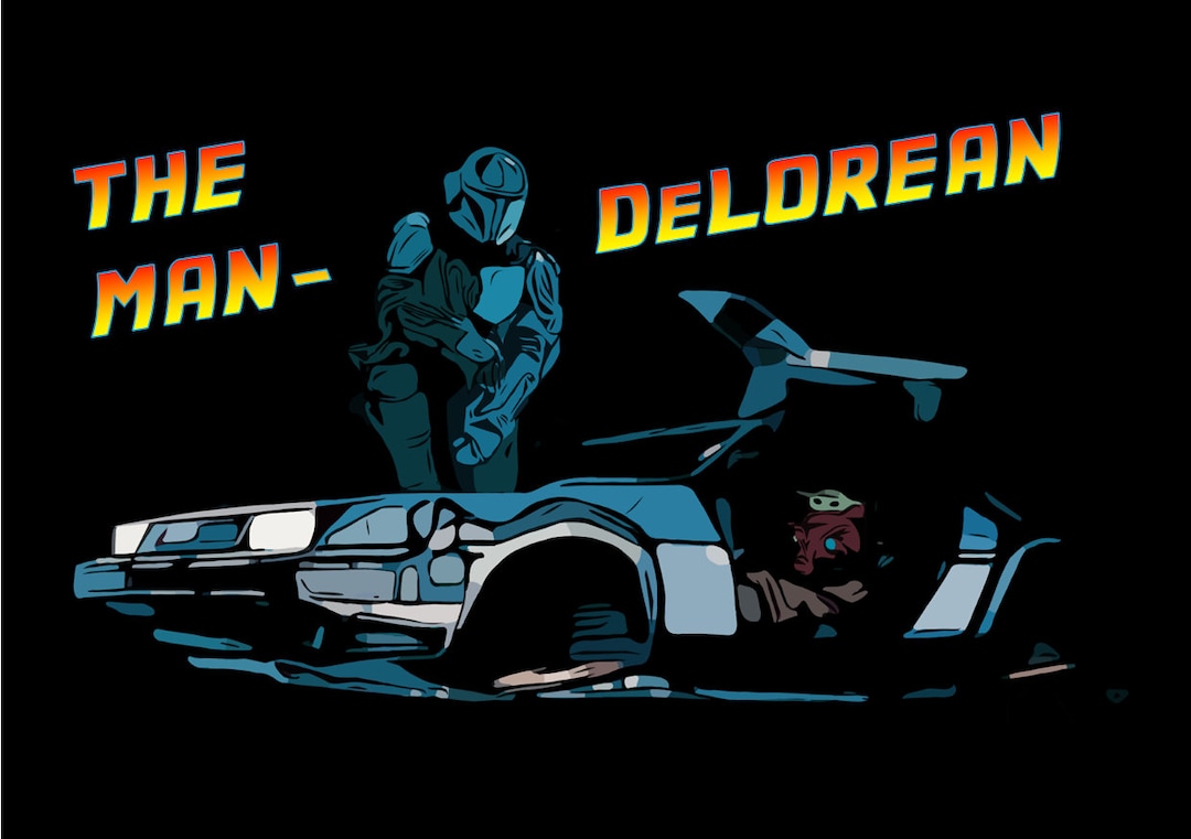 The Man-delorean (print) - Available in A5 / A4 - Etsy