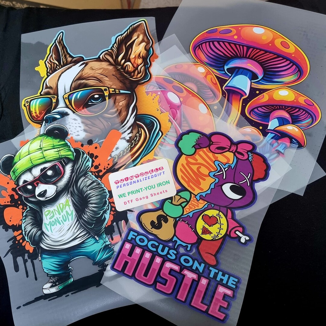Dtf Gang Sheet, Custom DTF Transfer, Heat Transfer Designs Ready to ...