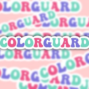Colorguard Sticker, Colorguard, Band, Marching Band, Color Guard, Flags ...