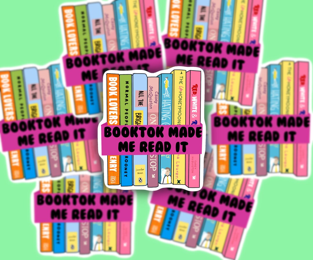 Booktok, Bokoktok Made Me Read It, Reading Stickers, Book Stickers ...