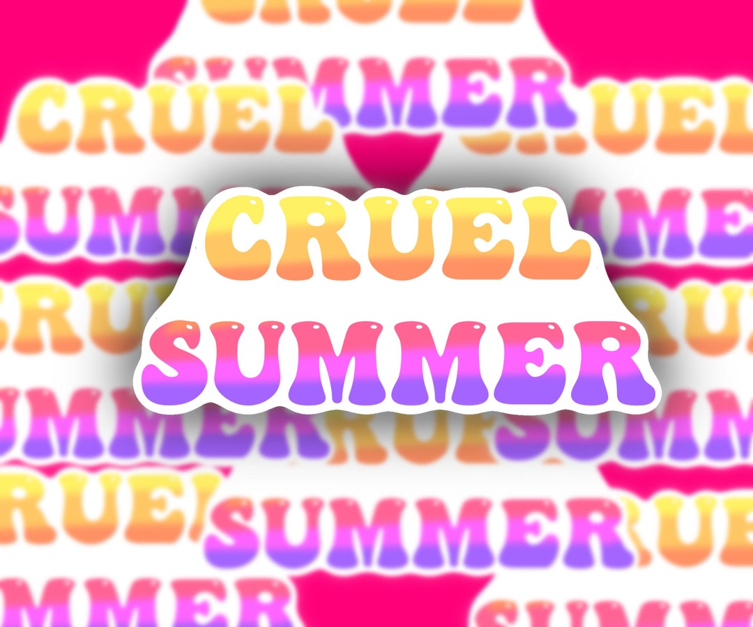 Cruel Summer, Taylor Swift Inspired, Cute, Stickers, Quotes, Music ...