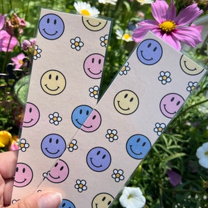 Bookmarks, Books, Reading, Cute, Smiley Face, Floral, Bookmark, Summer ...