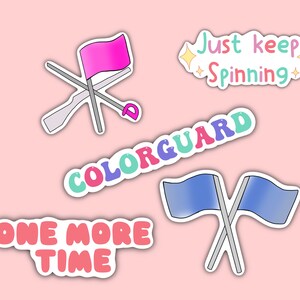Colorguard Sticker, Colorguard, Band, Marching Band, Color Guard, Flags ...
