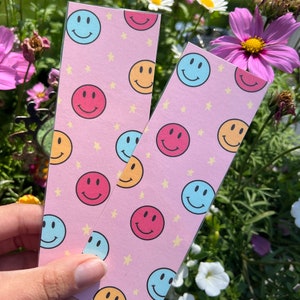 Bookmarks, Books, Reading, Cute, Smiley Face, Floral, Bookmark, Summer ...