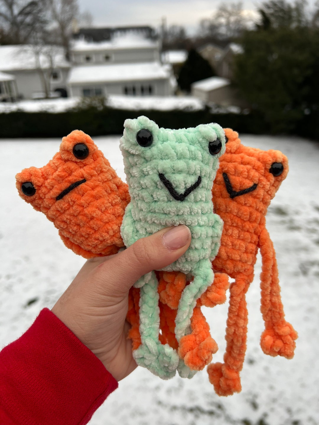 Emotional Support Frogs, Crochet Animal, Cute, Plushies, Crochet ...