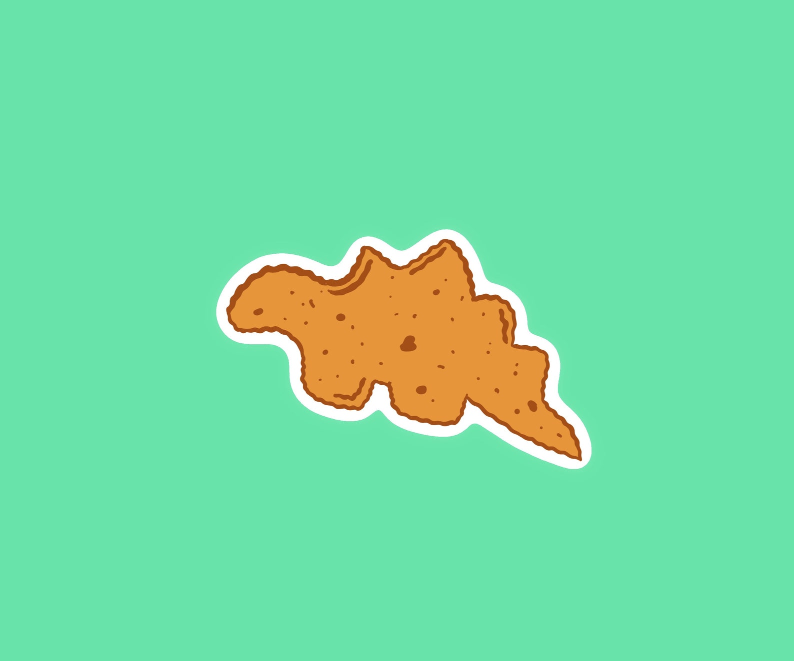 Dinosaur Nuggets Dino Nuggets Dinosaur Stickers Nugget - Etsy