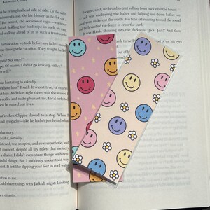 Bookmarks, Books, Reading, Cute, Smiley Face, Floral, Bookmark, Summer ...