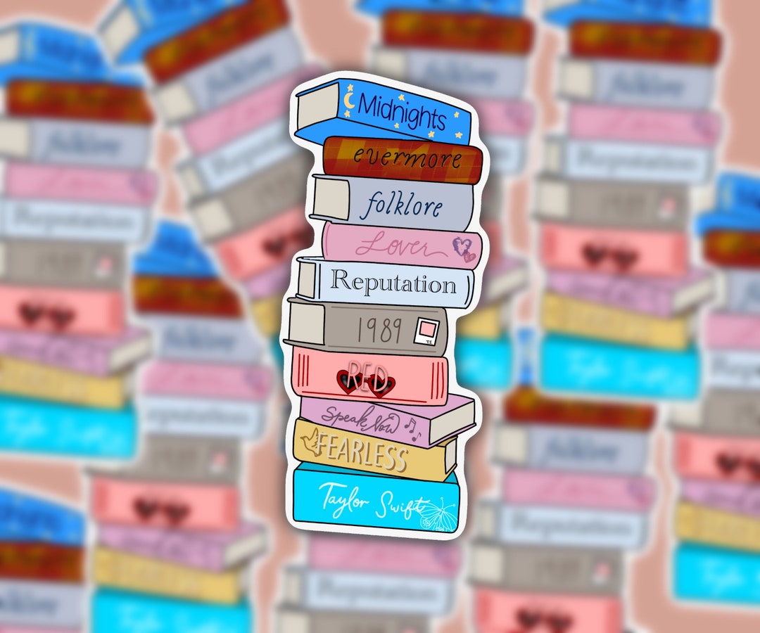 Taylor Swift, Albums, Books, Book Inspired, Cute, Waterproof Stickers ...