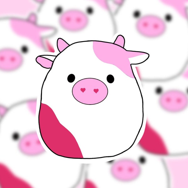 Cow Squishmallow Stickers - Etsy Hong Kong