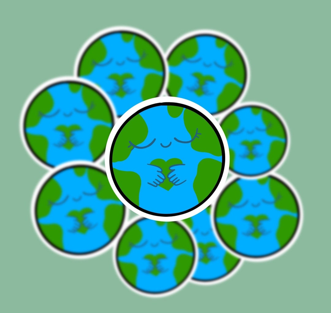 Environmental save the Earth Stickers Earth Day Stickers - Etsy
