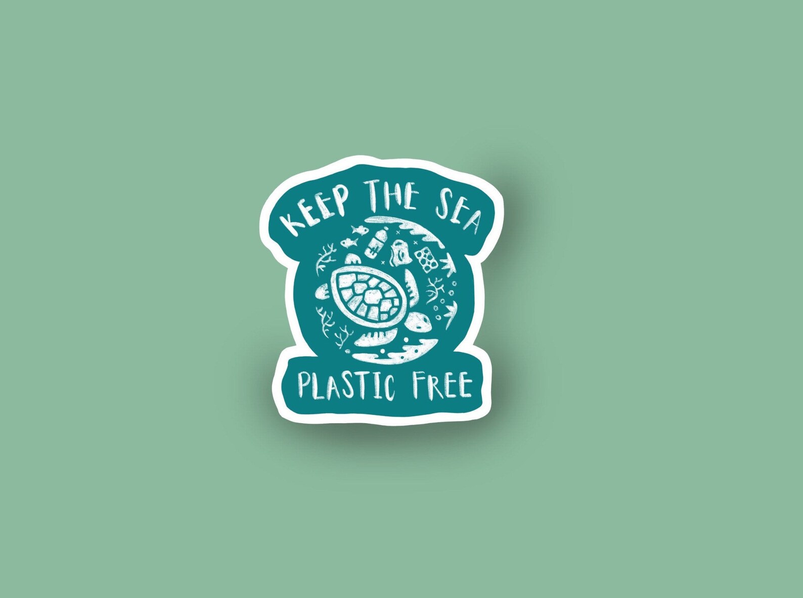 Save the Fishes Waterproof Stickers Environmental save the | Etsy