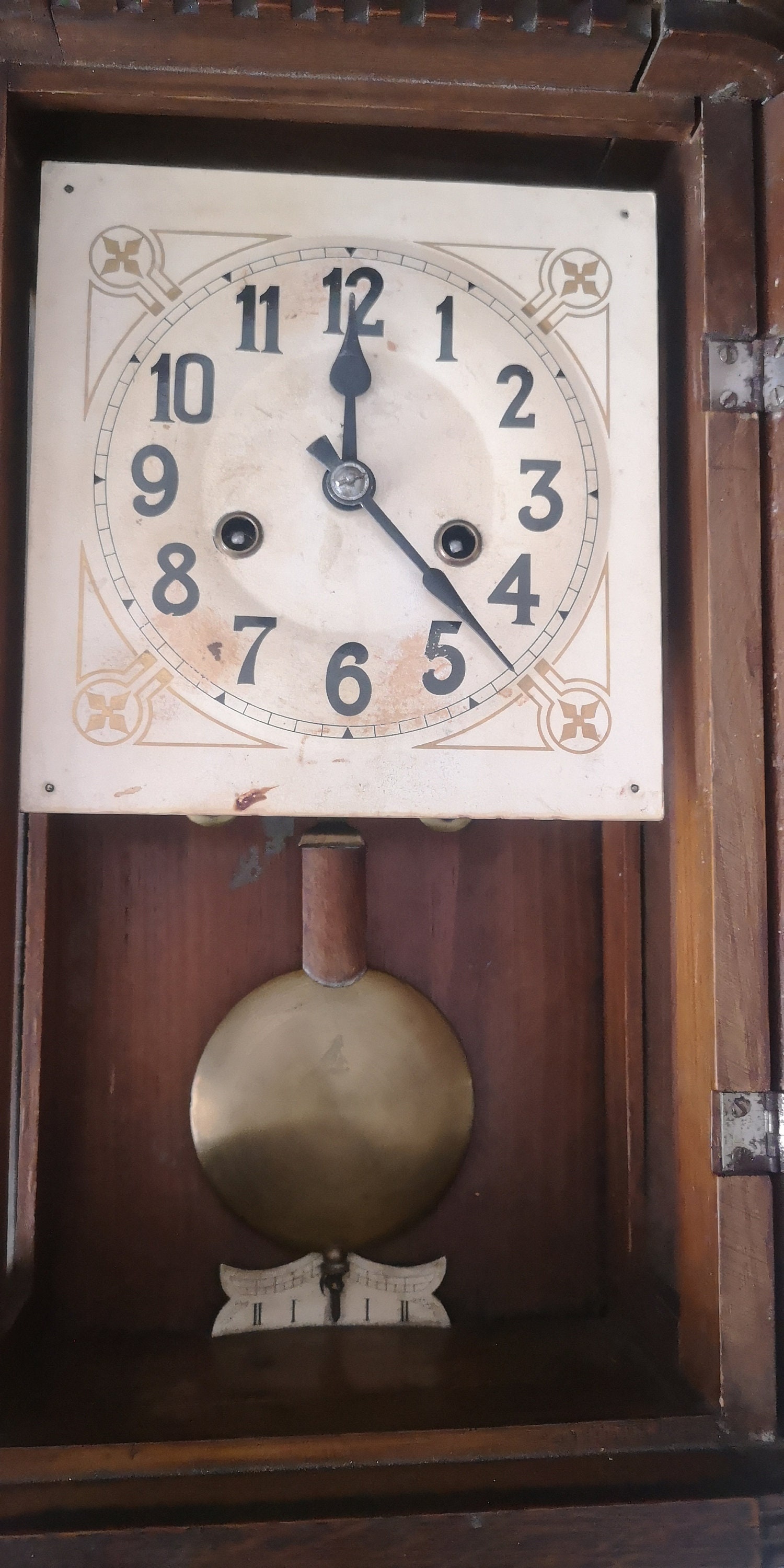 Vintage German Pendulum Clock, Ancienne Montre, Mechanical Historical ...
