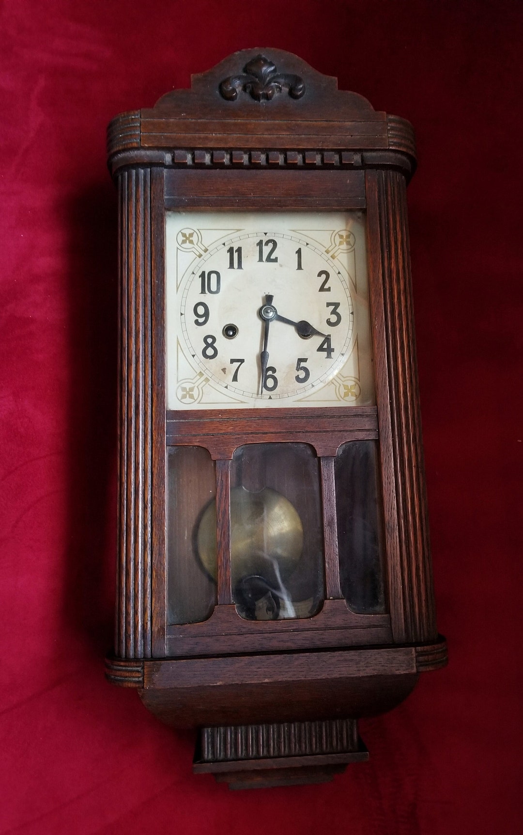 Vintage German Pendulum Clock, Ancienne Montre, Mechanical Historical ...